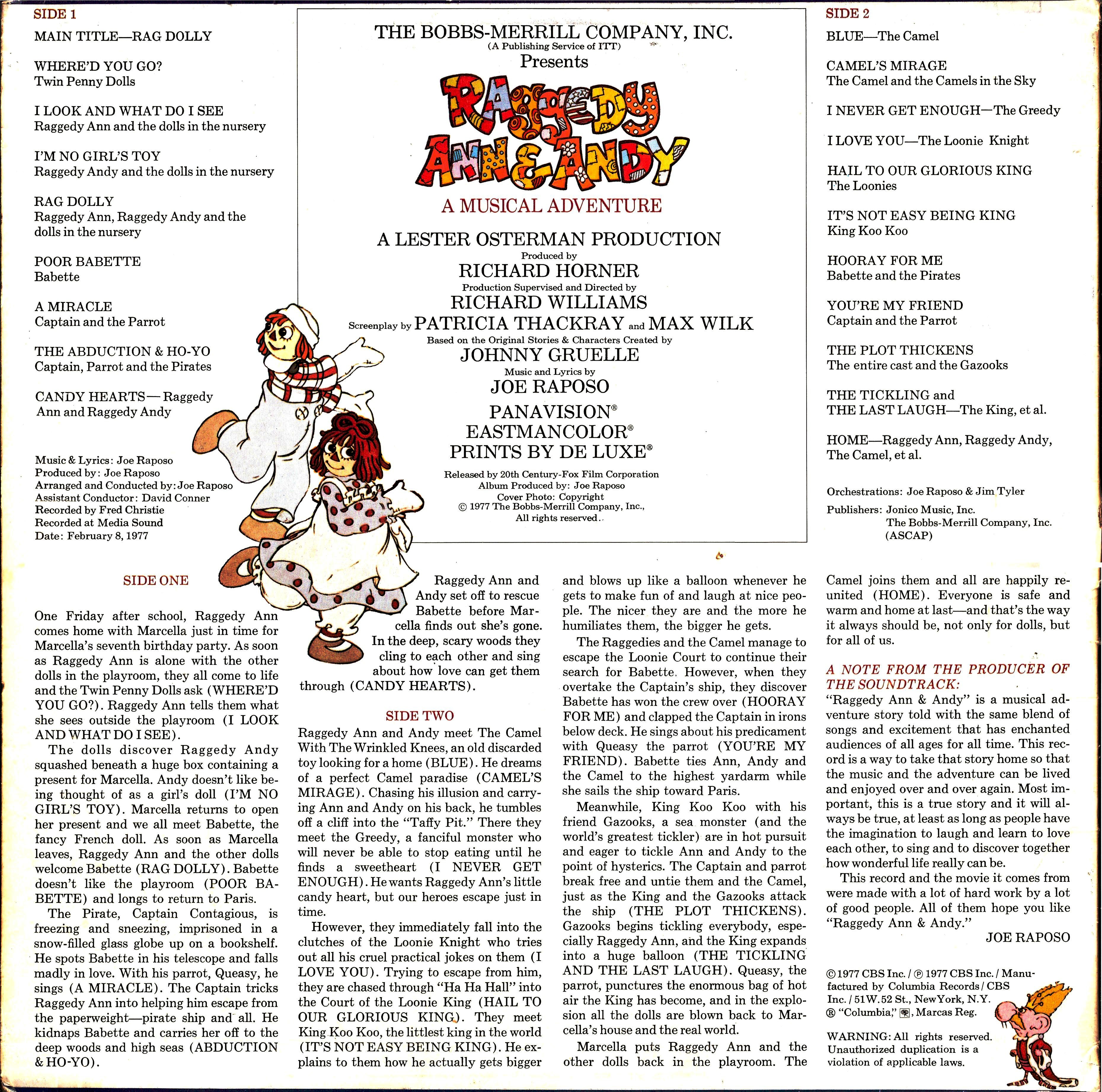Raggedy Ann & Andy: A Musical Adventure - Where to Watch and Stream ...