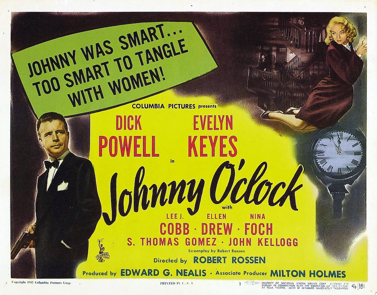 Johnny O'Clock - Where to Watch and Stream - TV Guide
