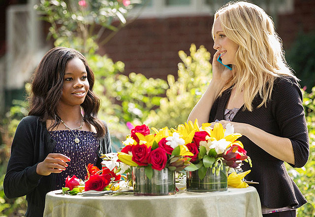 First Look: Olympian Gabby Douglas Visits The Vampire Diaries - TV Guide