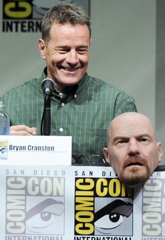 Bryan Cranston Wears Terrifying Heisenberg Mask at Comic-Con - TV Guide